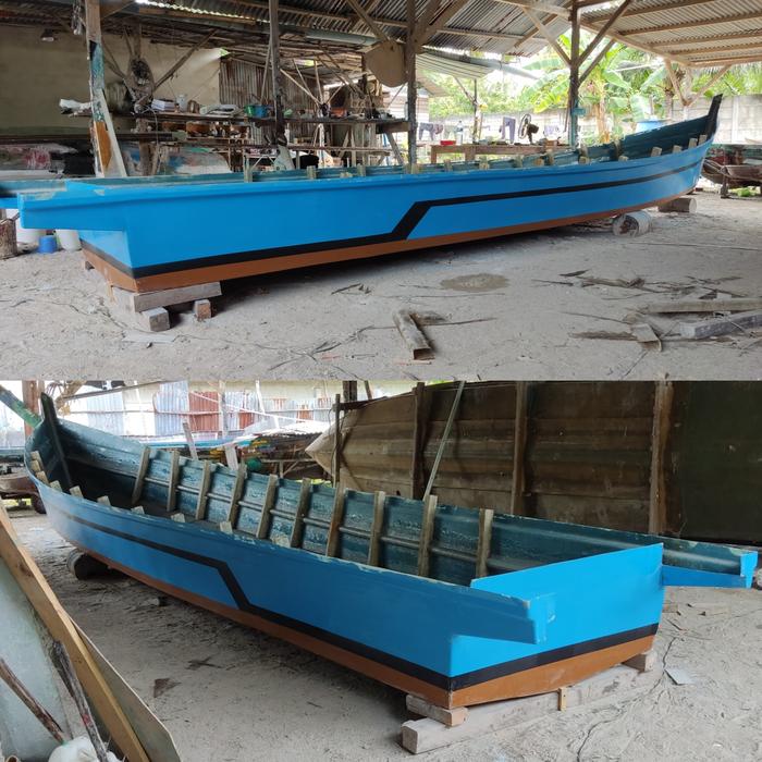 Jual Kapal Perahu Full Fiber Panjang 8M x 1.65M Cetakan Rapi Bagus ...
