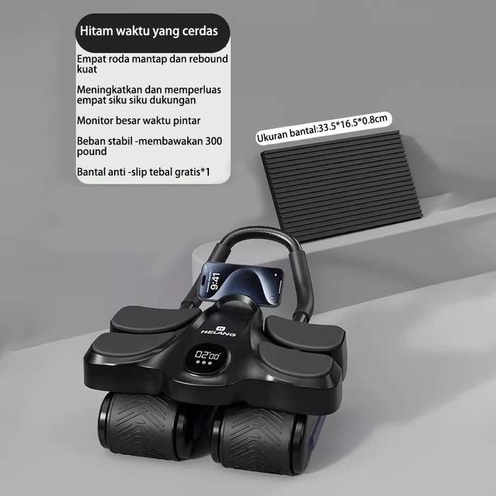 Promo Abs Roller 4 Roda Stabil Alat Gym Alat Olahraga Fitness Sixpack ...