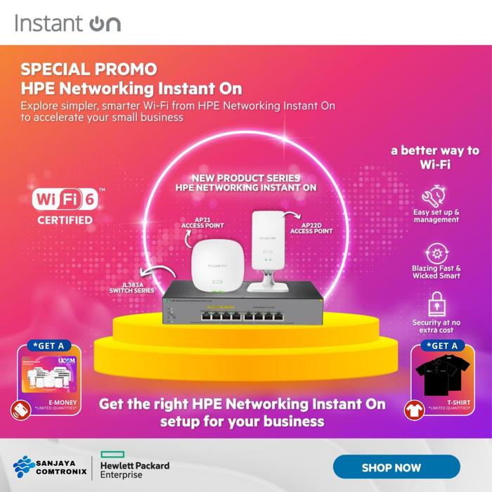 Jual HPE Networking Instant On AP22D S1U76A Dual Radio 2x2 Wi-Fi 6 (RW ...