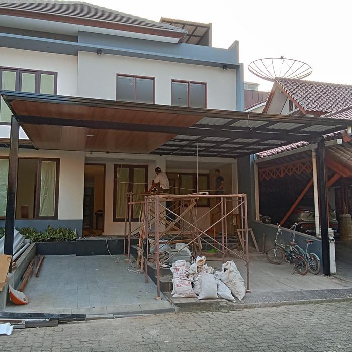 Jual Kanopi Baja ringan atap alderon RS + flavon PVC - Kota Bekasi ...