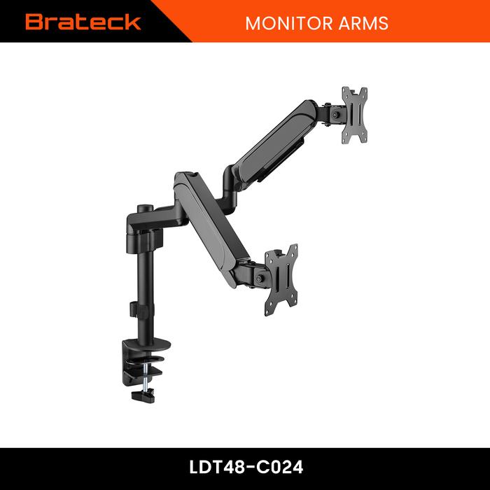 Jual Brateck LDT48-C024 DUAL MONITORS POLE-MOUNTED GAS SPRING MONITOR ...