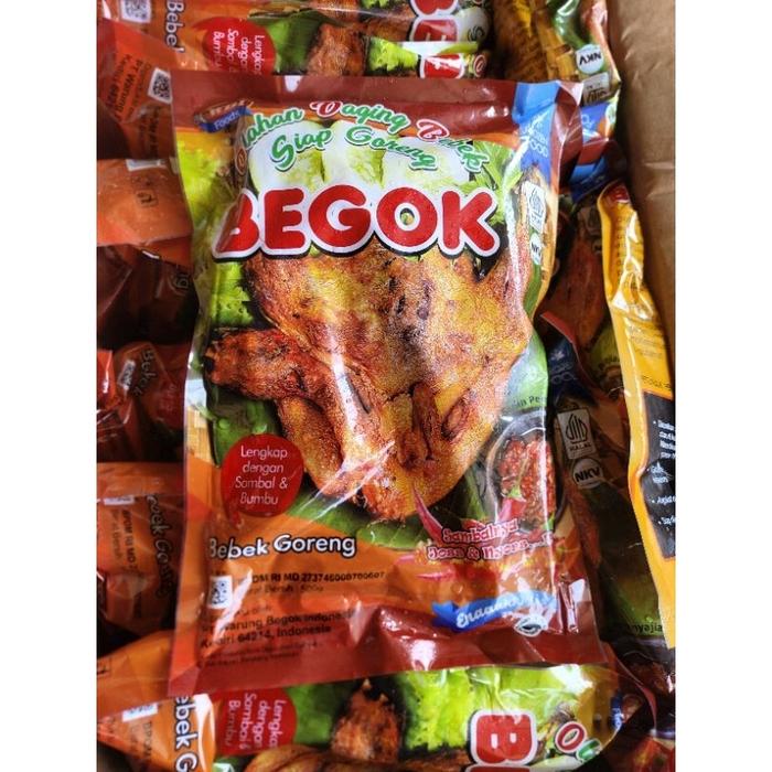 Jual BEGOK Bebek Goreng Frozen 500g Halal Siap Goreng Lengkap Dengan ...