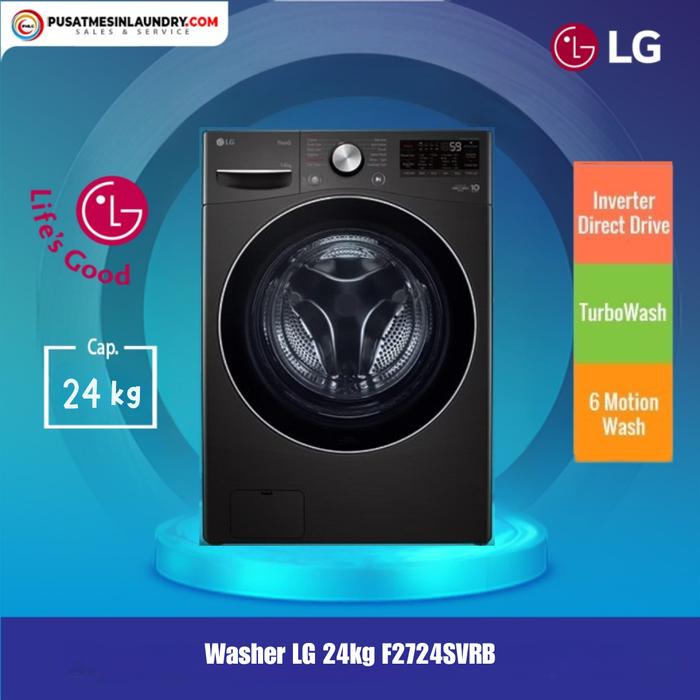 Promo LG Mesin Cuci 24kg Tabung Lebih Besar Muat Bedcover Jumbo F2724SVRB - Kota Depok - Pusat ...