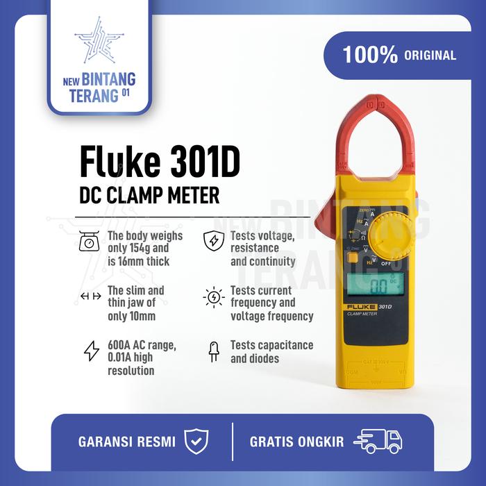 Jual Fluke 301 D AC DC 600A Clamp Meter - Jakarta Barat - new bintang terang 01 | Tokopedia
