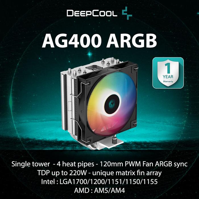 Jual Deepcool AG400 A-RGB CPU Cooler - Jakarta Pusat - Deepcool ...