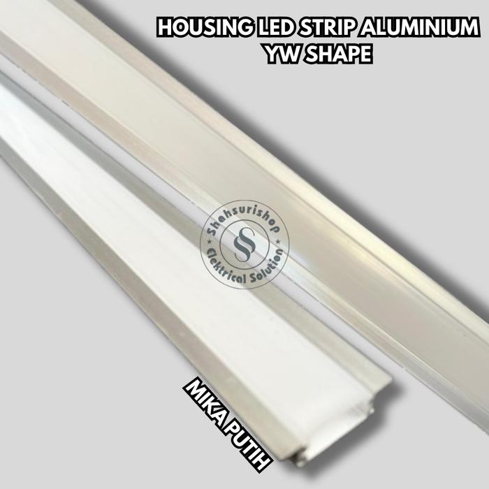 Jual HOUSING RUMAH LED STRIP BENTUK SAYAP/YW ALUMUNIUM TEBAL PER 1 ...