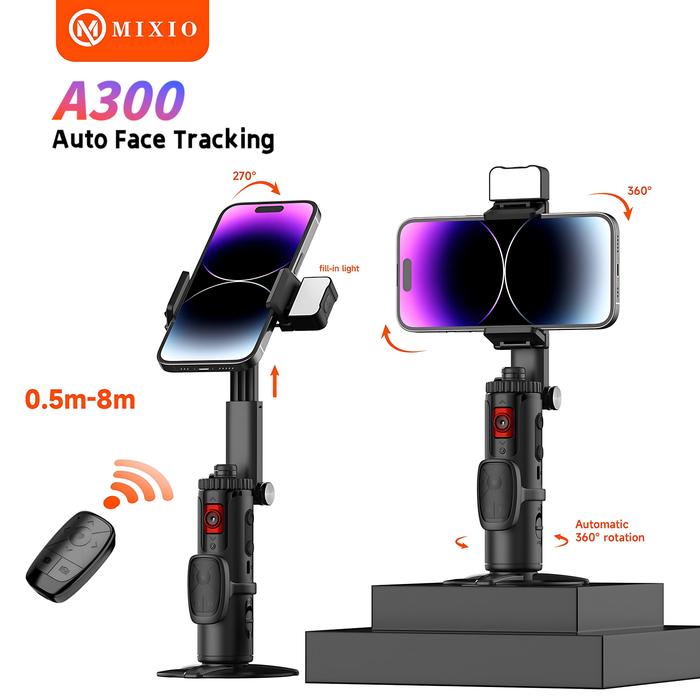 Promo MIXIO A300 Auto Face Tracking Handphone Camera Stabilizer 360 ...
