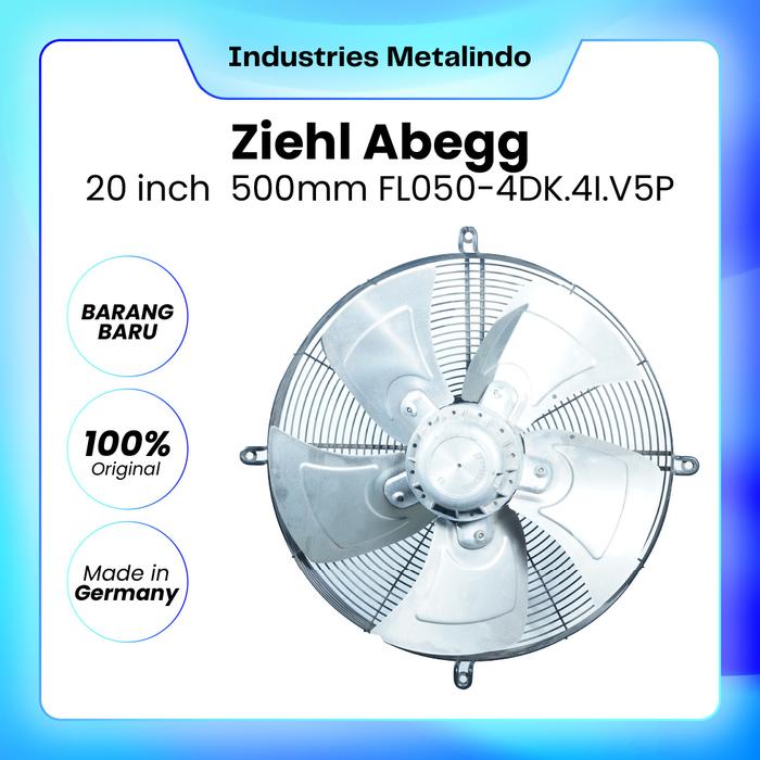 Promo Axial Fan 20 Inch - FL050-4DK.4I.V5P - Ziehl Abegg - Kota ...