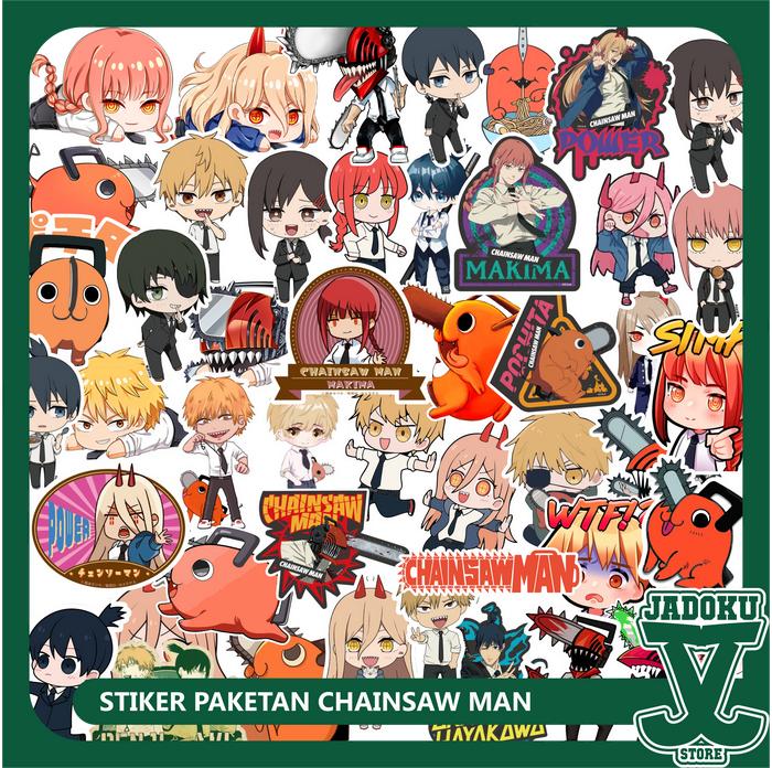 Jual Stiker Anime Stickers Chainsaw Man Paketan - Kota Bekasi - JADOKU ...
