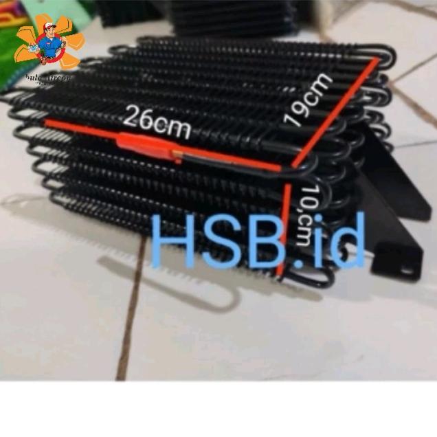 Jual KONDENSOR KULKAS FREEZER SHOWCASE NEW ORIGINAL 26X19X10CM ...