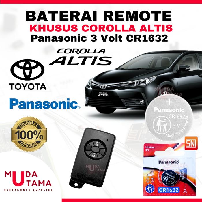 Promo BATERAI REMOTE TOYOTA COROLLA ALTIS ORIGINAL PANASONIC CR1632 - BATTERY REMOTE TOYOTA ...