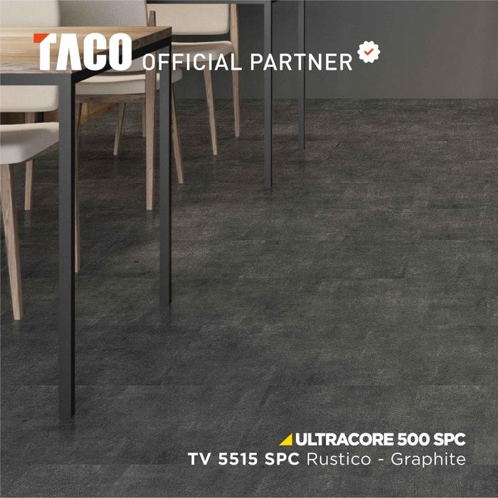 Promo TACO Lantai SPC 5mm - TV 5515 Rustico - Graphite Cicil 0% 3x ...