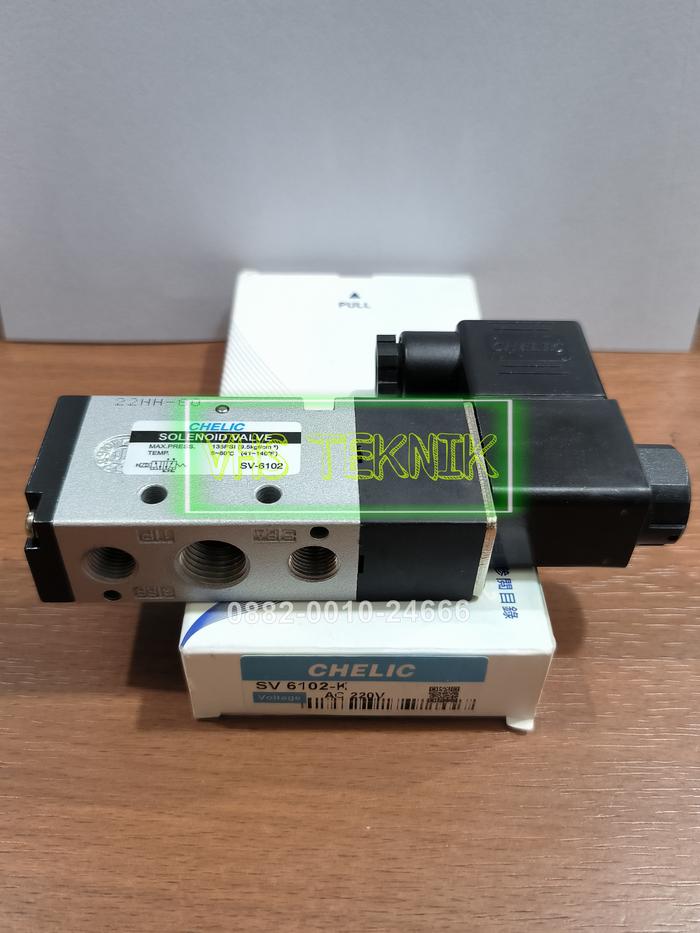 Jual SOLENOID VALVE CHELIC SV-6102 5/2 COIL AC220V - Kota Bandung - vhs teknik | Tokopedia