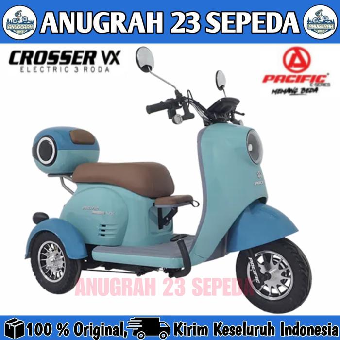 Jual Sepeda Listrik Roda Tiga Pacific CROSSER VX 650 Watt Electric E ...