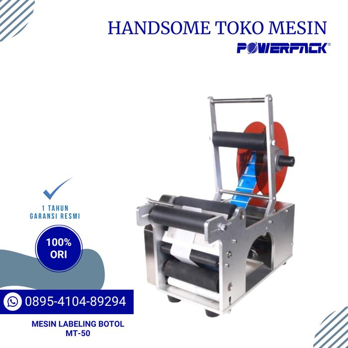 Jual Mesin Label Labeling Stiker Botol Tempel Botol Semi Auto Mt 50