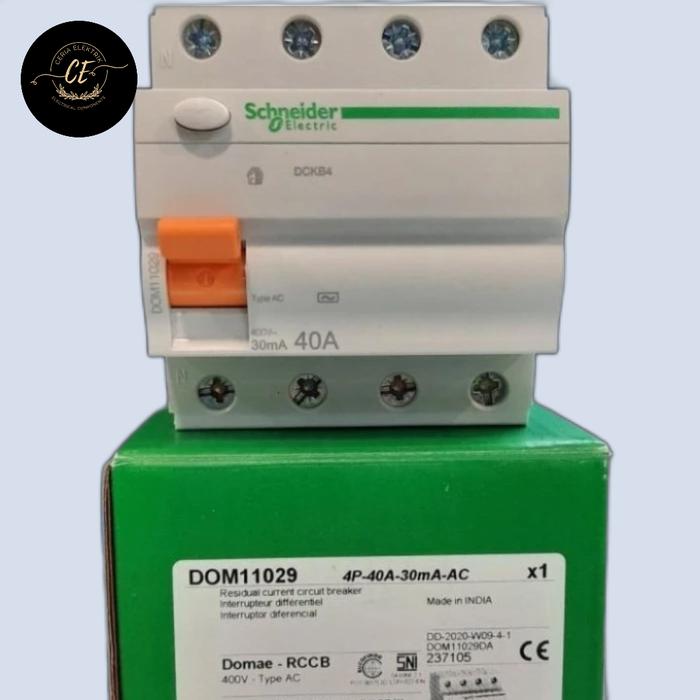 Jual SCHNEIDER ELCB/RCCB DOMAE 4P 40A 30mA-AC - Jakarta Pusat - Ceria ...