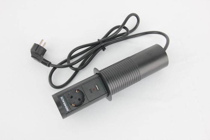 Jual Indorack Stop kontak colokan tanam meja power socket P01C- PDU 1 ...