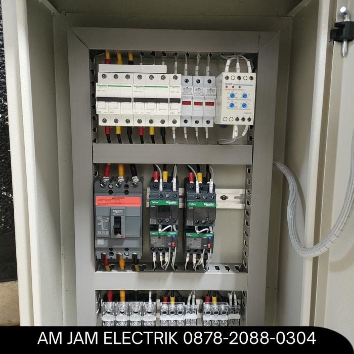 Jual PANEL POMPA 7,5KW D.O.L. MCCB 3P 40A EZC Schneider - kontaktor LC1D18M7 Schneider ...