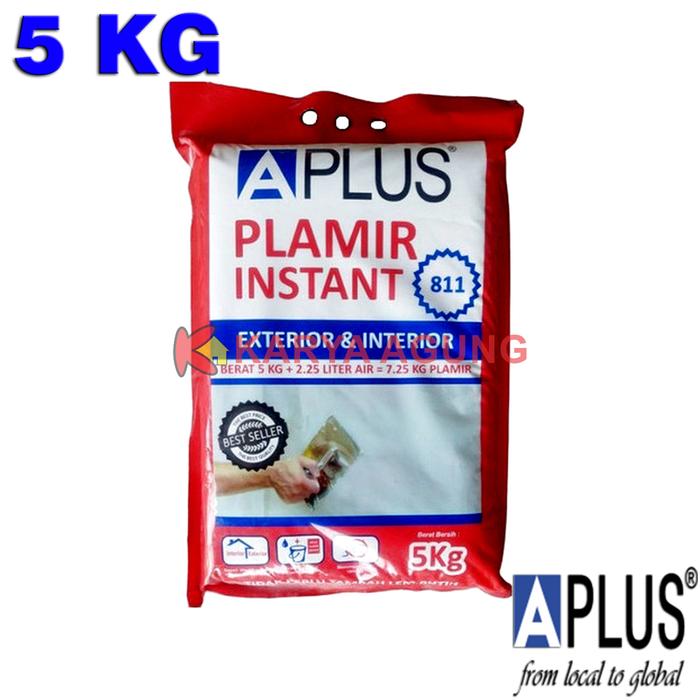 Jual Aplus Plamir Instant 5KG Exterior & Interior 811 / Mortar Acian 5 ...