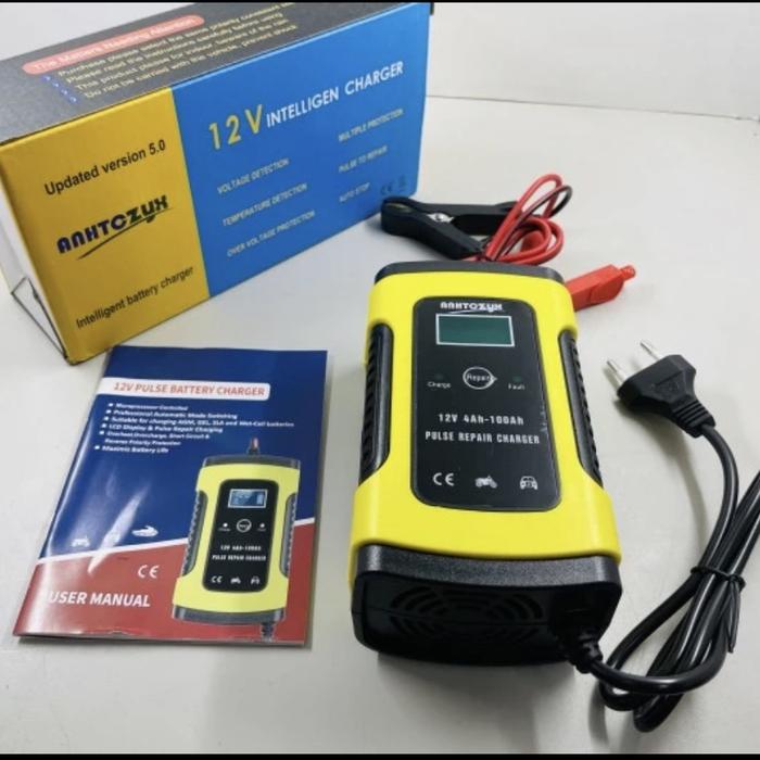 Jual Pulse repair battery charger 12v 6A alat cas aki mobil motor ...