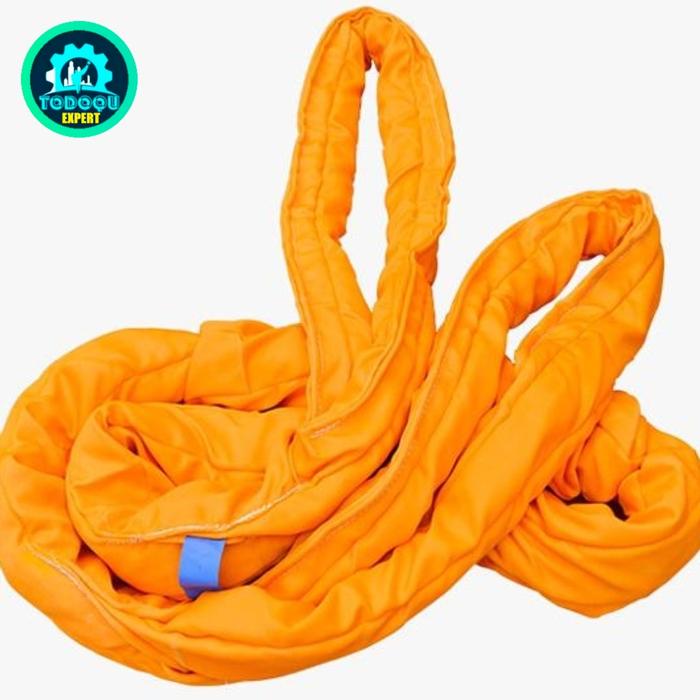 Jual SOFT Webbing Sling Double Eye 60 TON 6 Meter bukan FLAT webbing ...