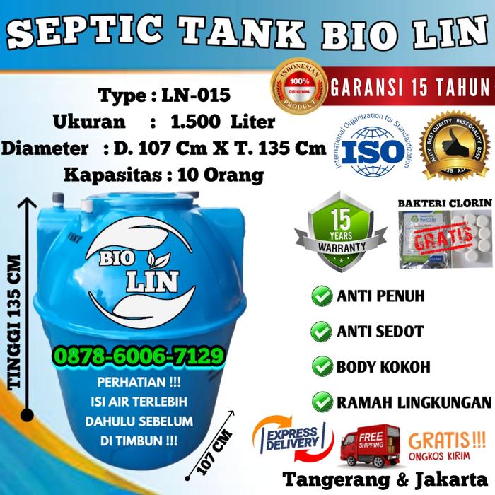 Jual Septic tank 1.500 Liter, BioMas,BioChan,BioTech,BioFill. No.1 ...