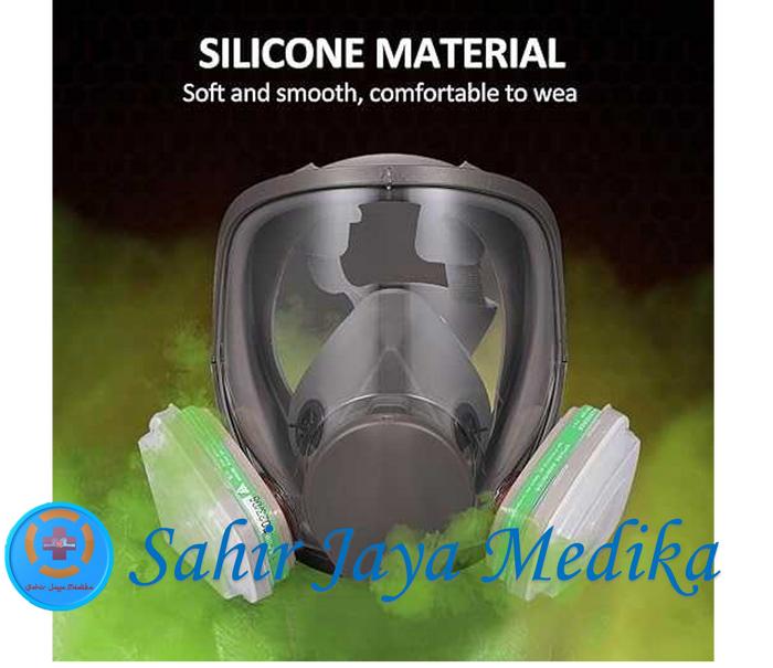 Promo Masker Gas Respirator Full Face Masker Cat Safety Lab Kimia ...