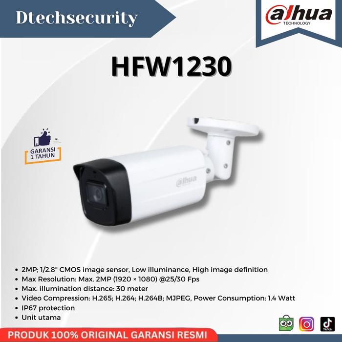 Jual Dahua IP Camera 2MP Dahua IPC-HFw1230S-S4 original Hiqh Quality ...