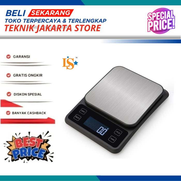 Jual Kitchen Scale 10kg Akurasi 1 gr Timbangan Dapur Kopi 1 Gram 10 kg Food - Jakarta Barat ...