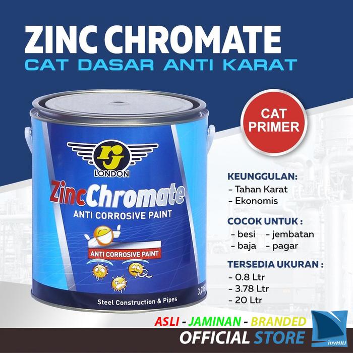 Jual Cat Dasar Anti Karat 800 ml WF Beam Besi Baja Pipa HIJAU - RJ ...