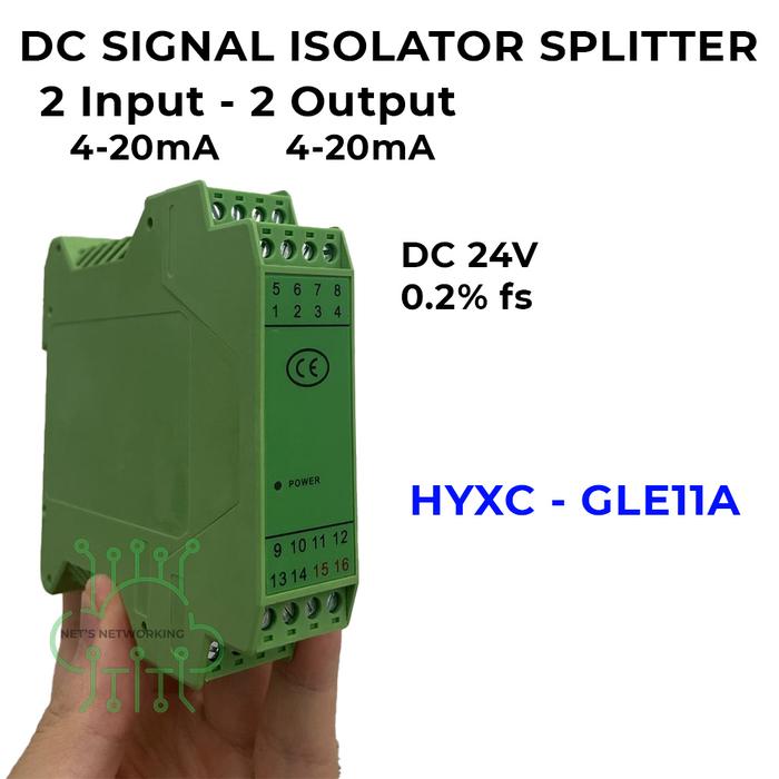 Jual Signal Isolator Current Isolator 4 20ma 2 Input 2 Output Dc