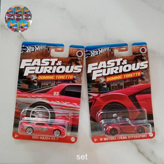 Jual hot wheels fast & furious dominic toretto 1995 Mazda RX7 +W Motors ...