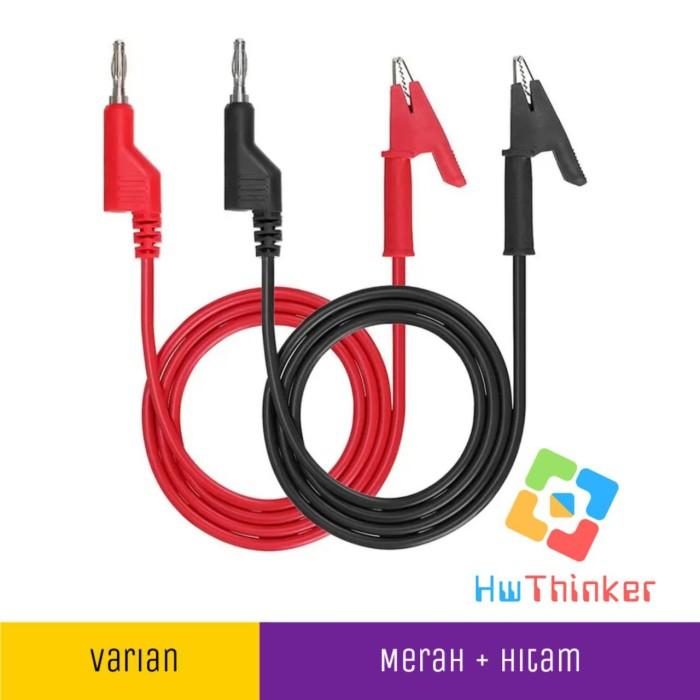Jual Kabel Capit Buaya Cable Alligator Clips Banana Test Lead Probe 4mm ...