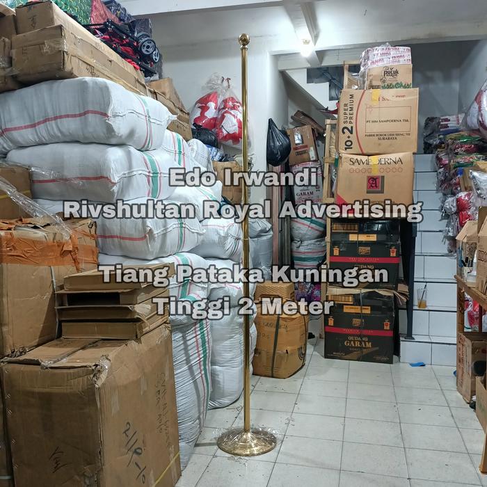 Jual Tiang Bendera Ruangan atau Tiang Pataka bahan Kuningan Ready Stock ...