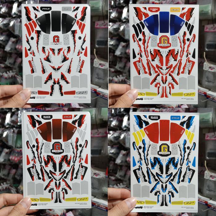Jual DECAL MINI 4WD BROCKEN GIGANT / STICKER TAMIYA BROCKEN GIGANT ...