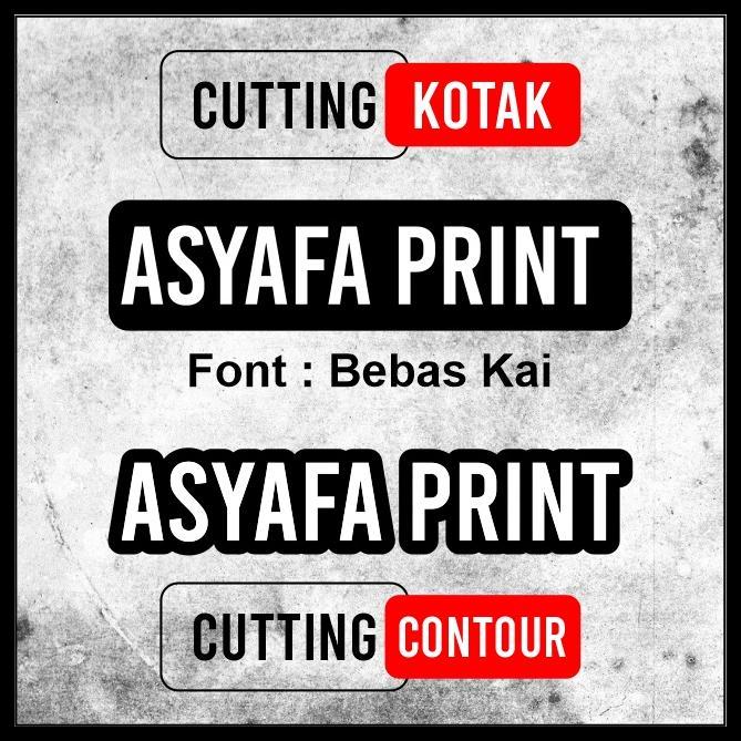 Jual READY STIKER NAMA LABEL PRINTING DTF POLIFLEX SABLON SETRIKA SATUAN - Bebas Kai, Kotak ...