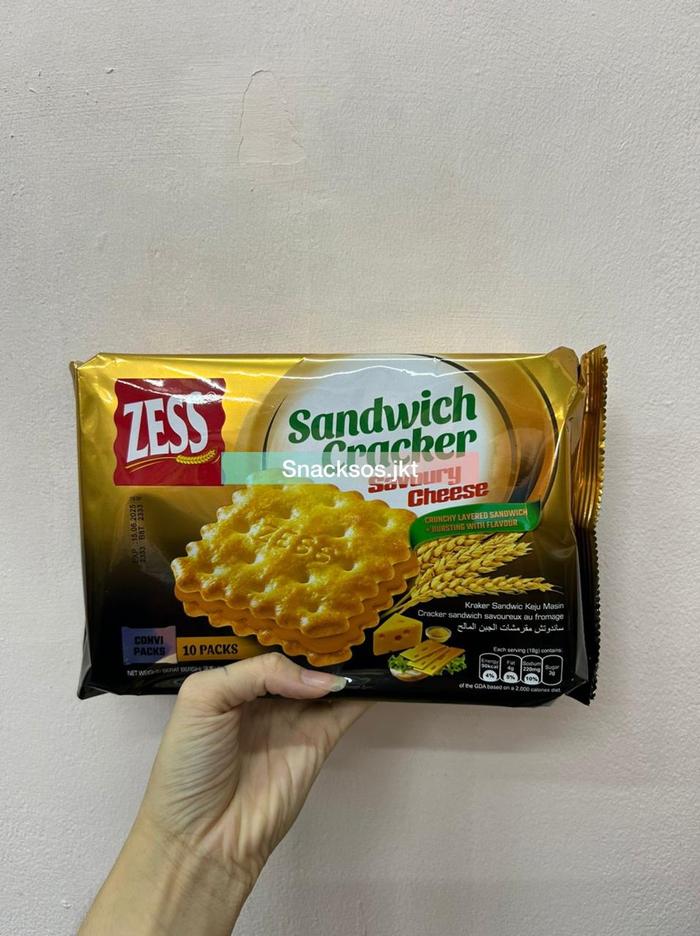 Jual ZESS SANDWICH CRACKER SAVOURY CHEESE - Jakarta Utara - snacksos ...