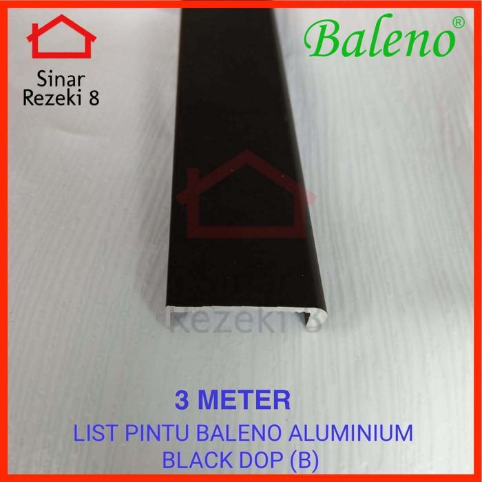 Jual Lis Pintu Aluminium HITAM Edging Frame Profil Lemari Minimalis EA ...