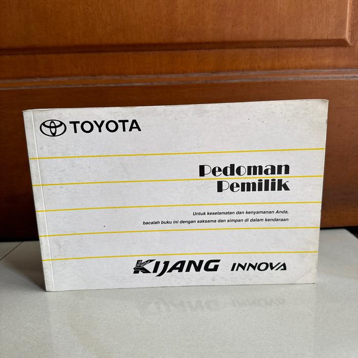 Jual Buku Manual Book Pedoman Toyota Kijang Innova Gen-1 2004-2011 ...