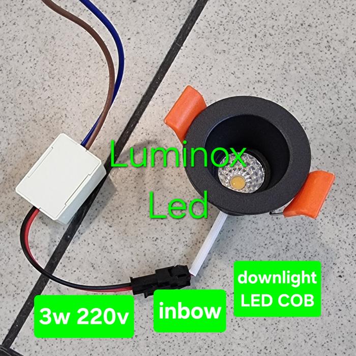 Jual spotlight lemari display led 3w 3watt / downlight cob 4000k 3w 3 ...