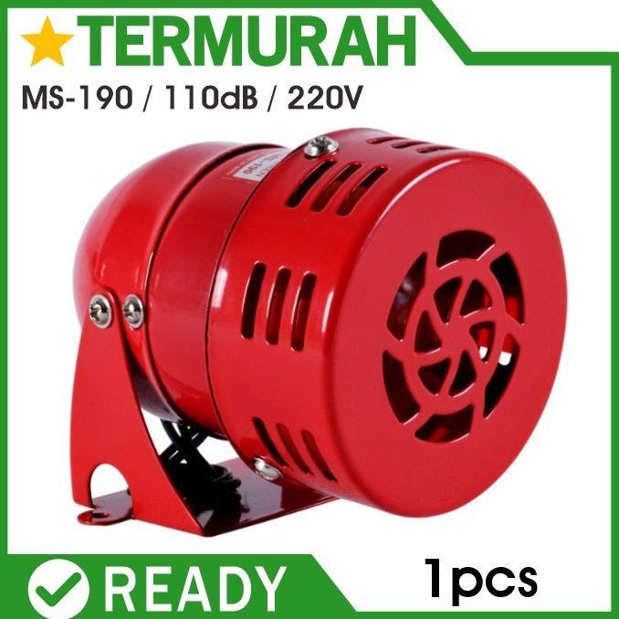 Jual Mini Sirine /Siren Alarm MS190 MS-190 220V AC Sirene Motor Sound ...