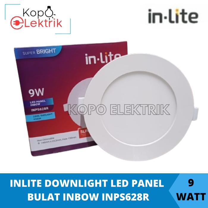 Jual Lampu Downlight LED Panel InLite Bulat Inbow INPS628R 3W 6W 9W 12W ...