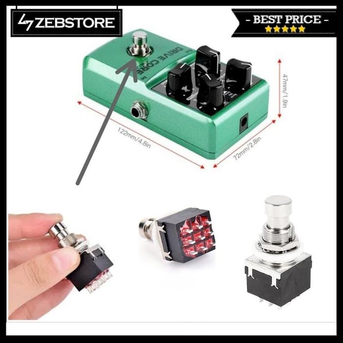 Jual Switch Pedal Effects Foot Push 3PDT 9Pin Black - Kota Bandung ...