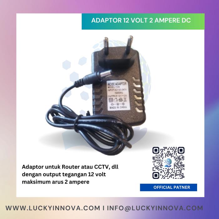 Jual ADAPTOR 12 VOLT 2 AMPERE DC / ADAPTOR 12V 2A - Kota Surabaya ...