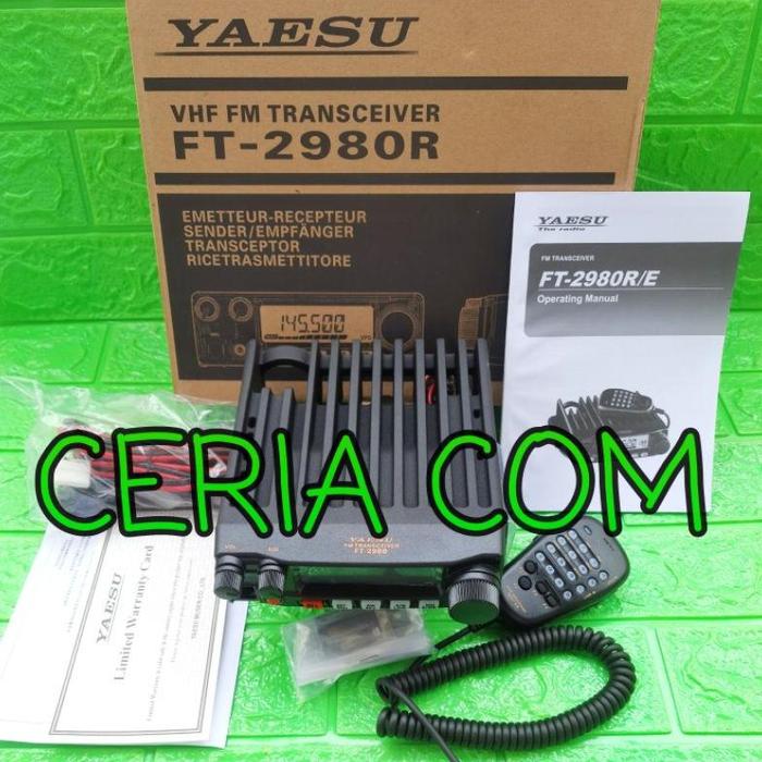 Jual New RADIO RIG YAESU FT 2980 VHF ORIGINAL RIG YAESU FT2980 GARANSI ...