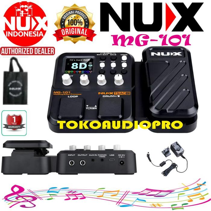 Jual Efek Nux MG-101 Modeling Guitar Processor Efek Gitar Nux Mg101 ...