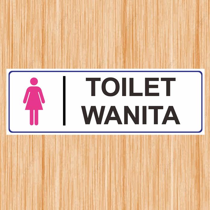Jual Stiker Vinyl Rambu Toilet / Sign Toilet / Rambu Arah Toilet Pria ...