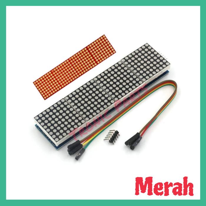 Jual MAX7219 8x32 LED Dot Matrix Display Module MAX 7219 832 Running ...