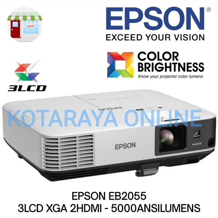 Jual EPSON EB2055 XGA 5000 ANSI LUMENS PROYEKTOR DOUBLE HDMI 3LCD ...