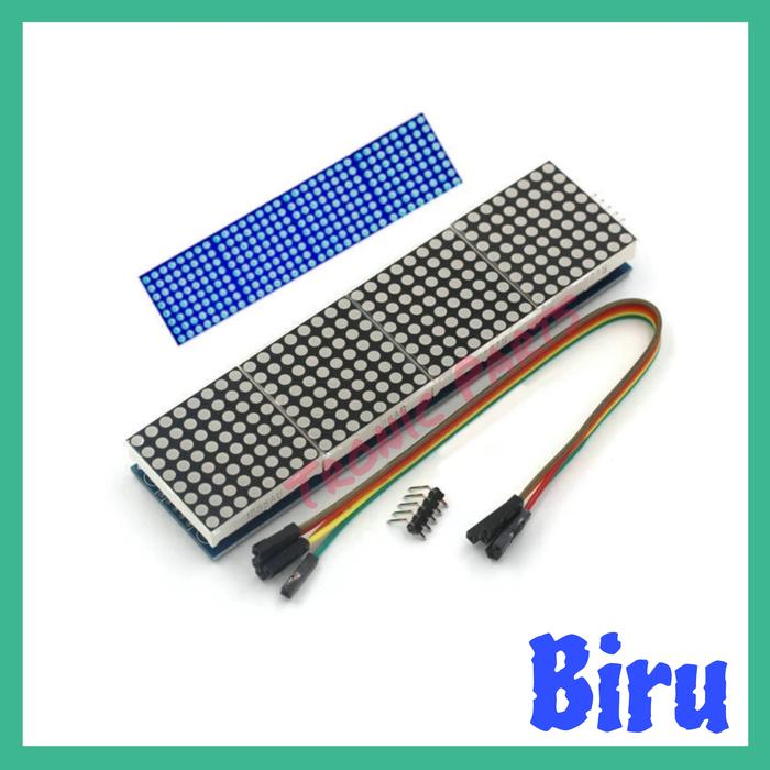 Jual MAX7219 8x32 LED Dot Matrix Display Module MAX 7219 832 Running ...